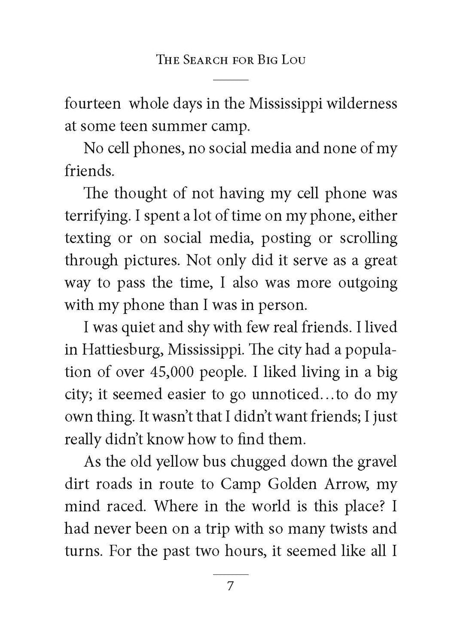 The Search For Big Lou – Lane Walker Books